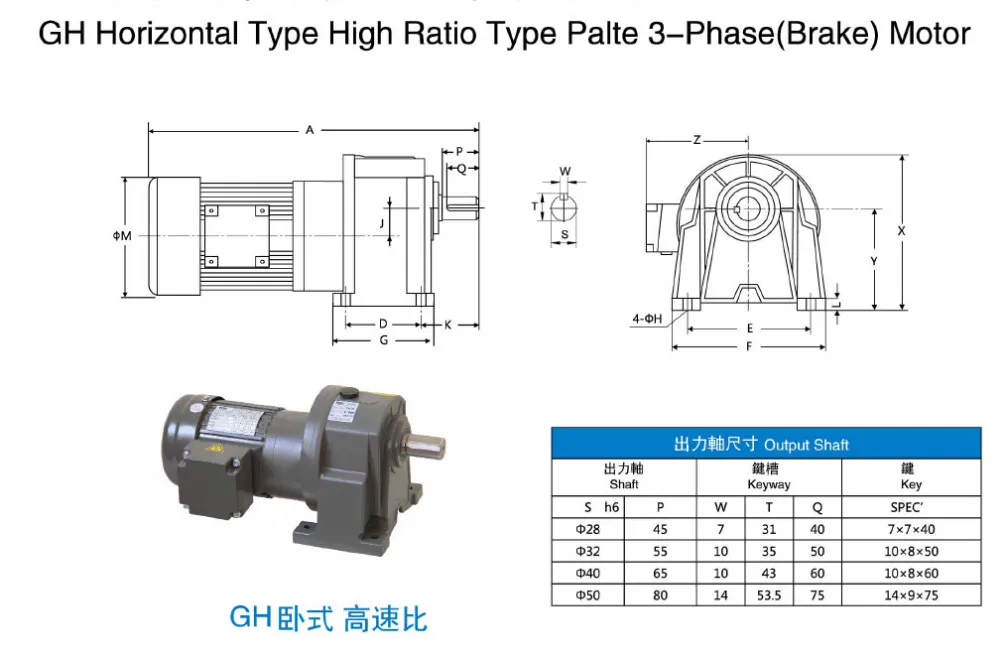 High Quality Ac Motor 1hp Gear Motor With Speed Reducer For Increaasing ...