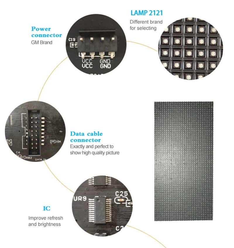 Wholesale Price Indoor Smd Full Color P4 Flexible Soft Led Screen ...