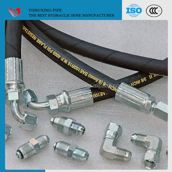 High Pressure Hydraulic Oil Hose Flexible Hydraulic Rubber Hose High ...