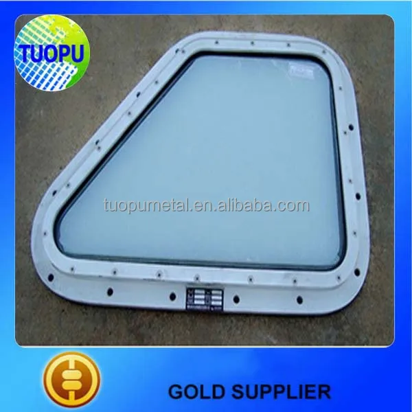 2015 New China Boat Open Type Aluminum Frame Tempered Glass Window ...