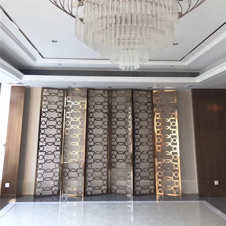 Hotel Lobby Metal Design - Stainless Steel Laser Cut Panels