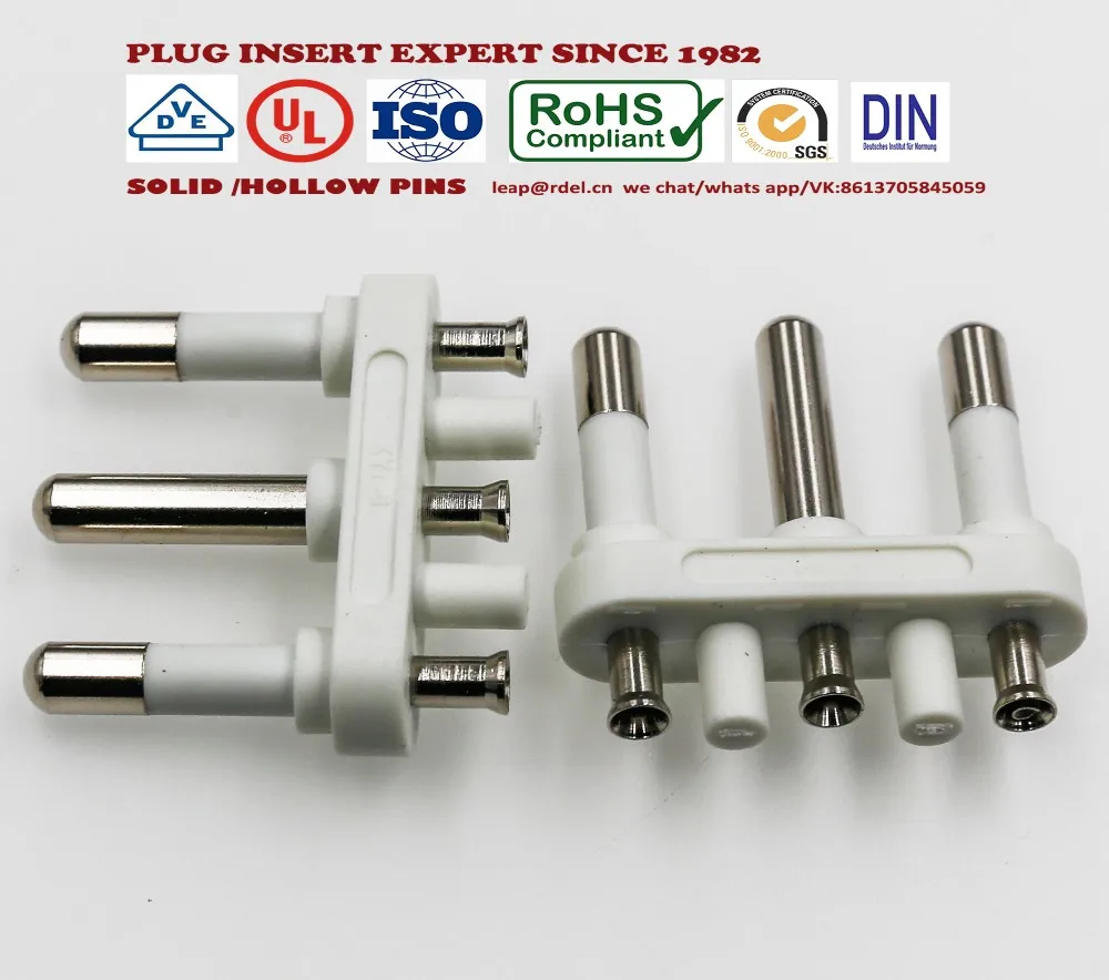 Italy 2 Pins 3 Pins IMQ Power Plug Insert with SCREWS All Colours ...