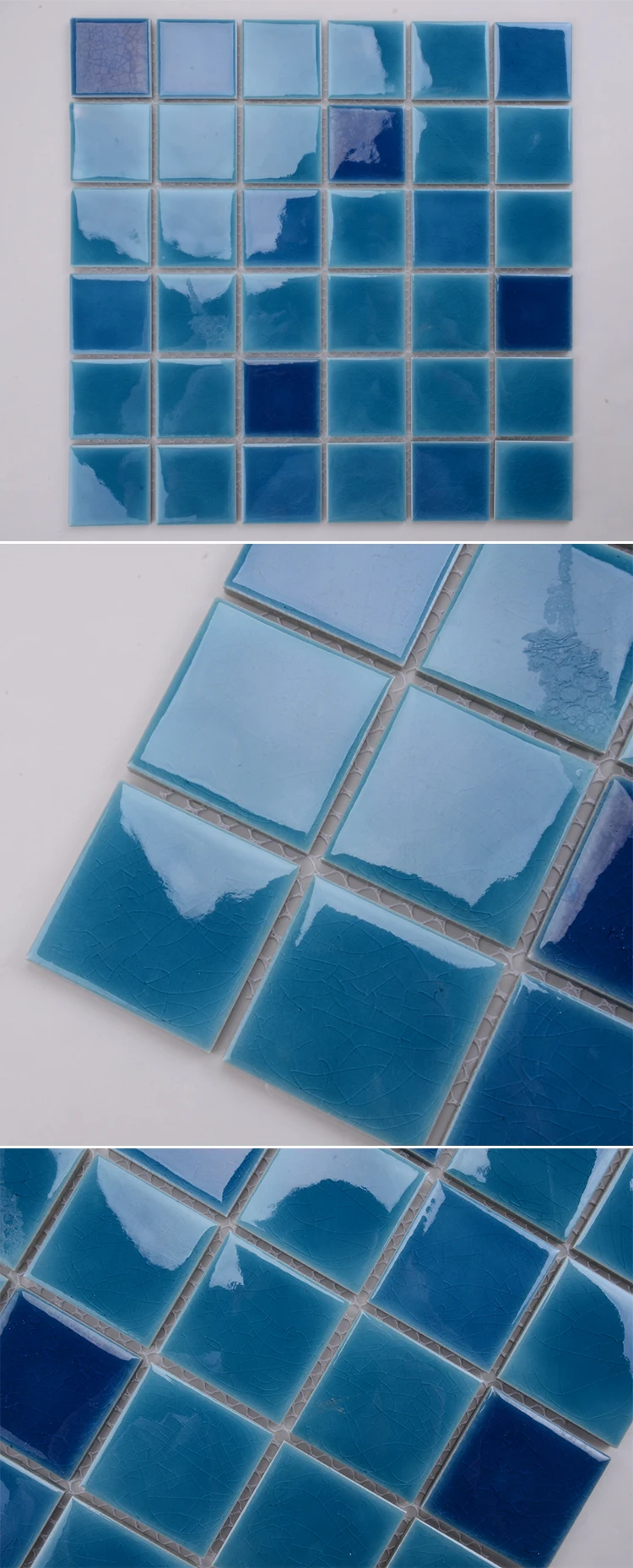 4x4 Decorative Glazed Ceramic Porcelain Swimming Pool Mosaic House Tile ...