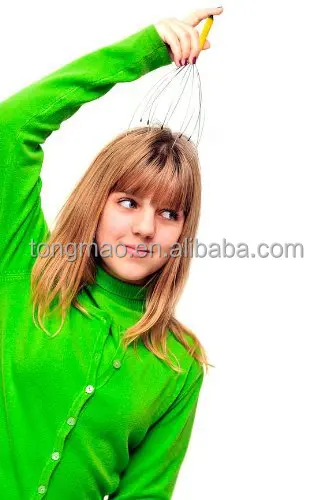 Metal Deluxe Rod Head Massager With 12 Massaging Arms - Buy Head ...