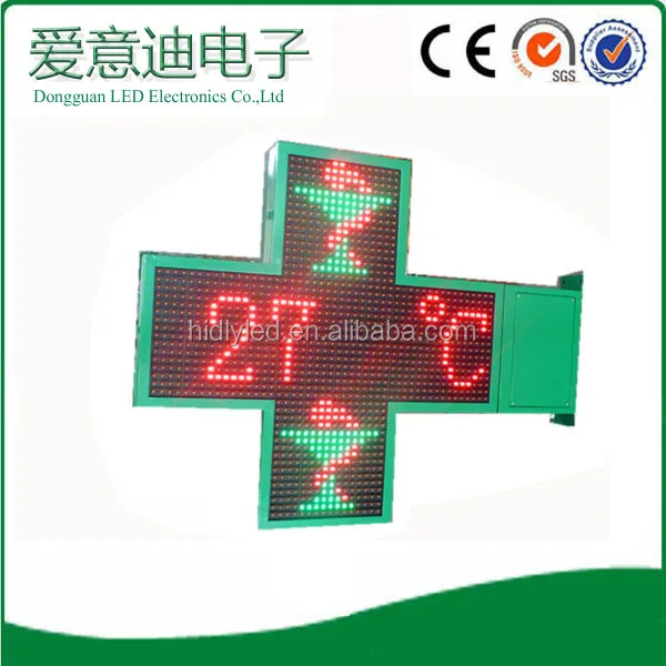 Elegant Colorful Led Cross Light Pharmacie Cross Led Sign - Buy Elegant ...