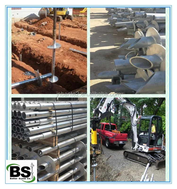 Square Shaft Helical Ground Anchor Rod /spiral Ground Anchor Rod /helix ...