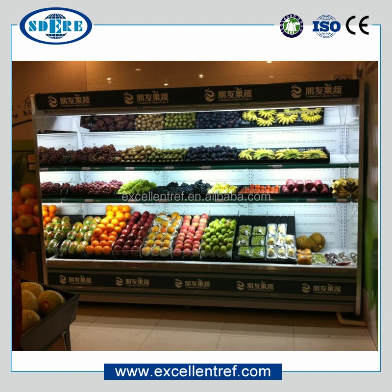 Commercial Vegetable Refrigerator/fruit Chiller Used In Supermarket ...