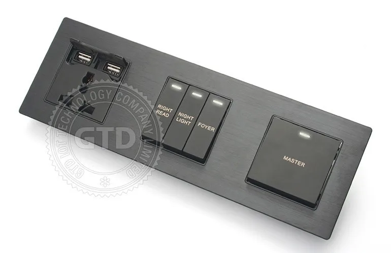 15b Series Luxury Hotel Bedside Wall Intelligent Push Button Switch ...