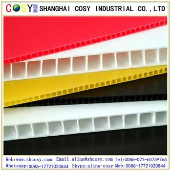Pp Corrugated Plastic Cardboard Sheets/corrugated Plastic Sheets 4x8 ...