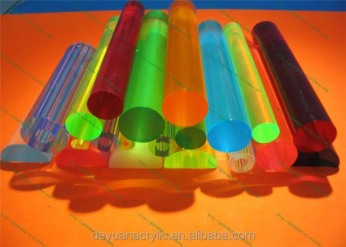Factory Price Transparent Colored Acrylic Rod Acrylic Colored Rods ...