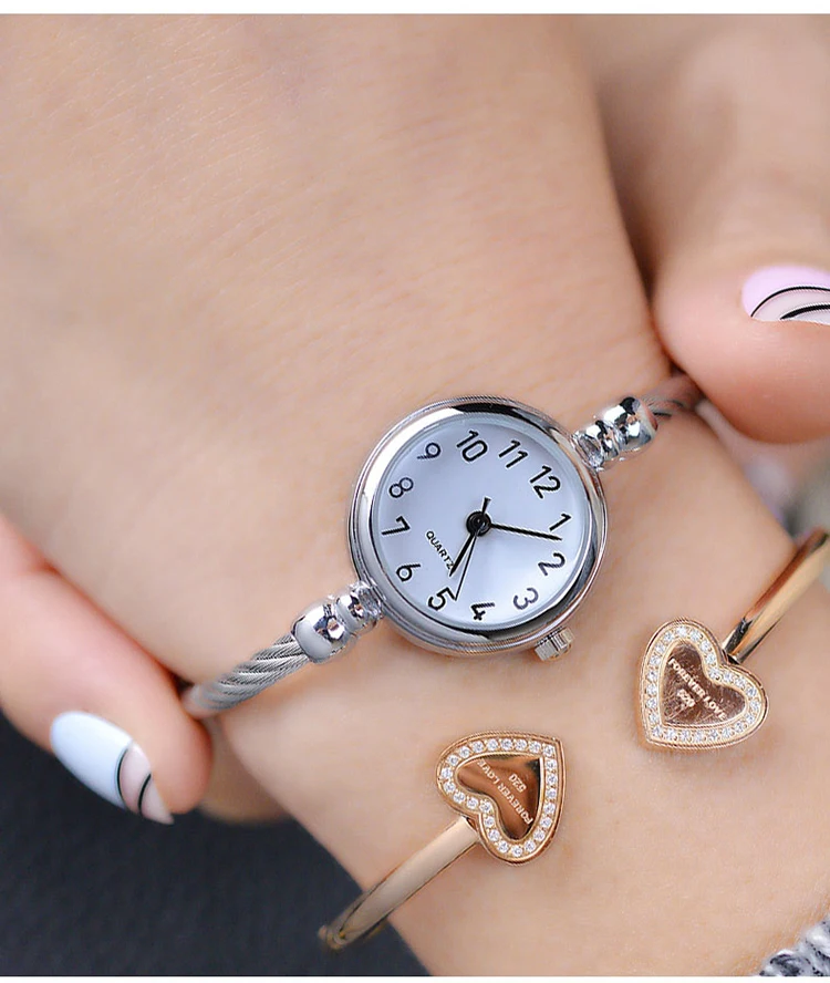 Simple Silver Women Watches Elegant Small Bracelet Female Clock 2022 ...
