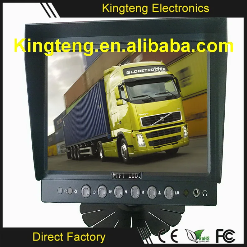 9 Inch Sunvisor Car Tft Lcd Hd Video Quad Dvr Car Monitor Bus Coach ...