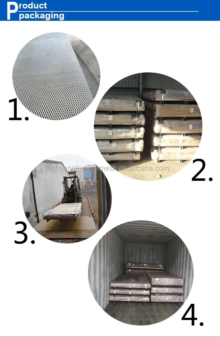 Metal Building Stretched Aluminum Perforated Mesh Heavy Duty Galvanized ...