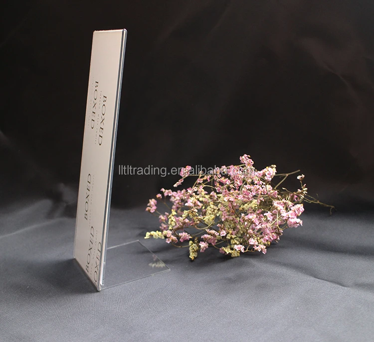 Transparent Acrylic Sign Holder 8.5x11 Custom Sizes Plastic Sign Holder ...