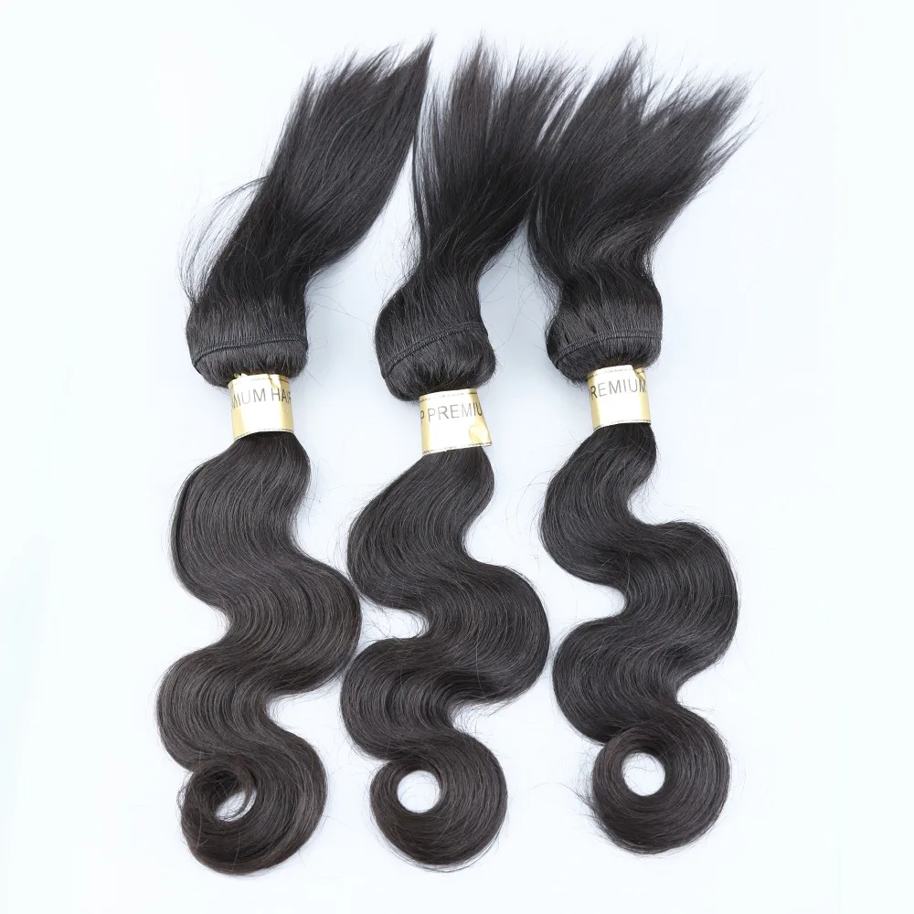 Good Quality Body Wave Weft Braid No Glue No Sew Bundles Human Hair ...