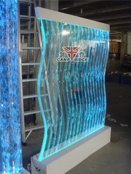 Brilliant Custom S Shape Led Bubble Wall Water Feature Room Dividing ...