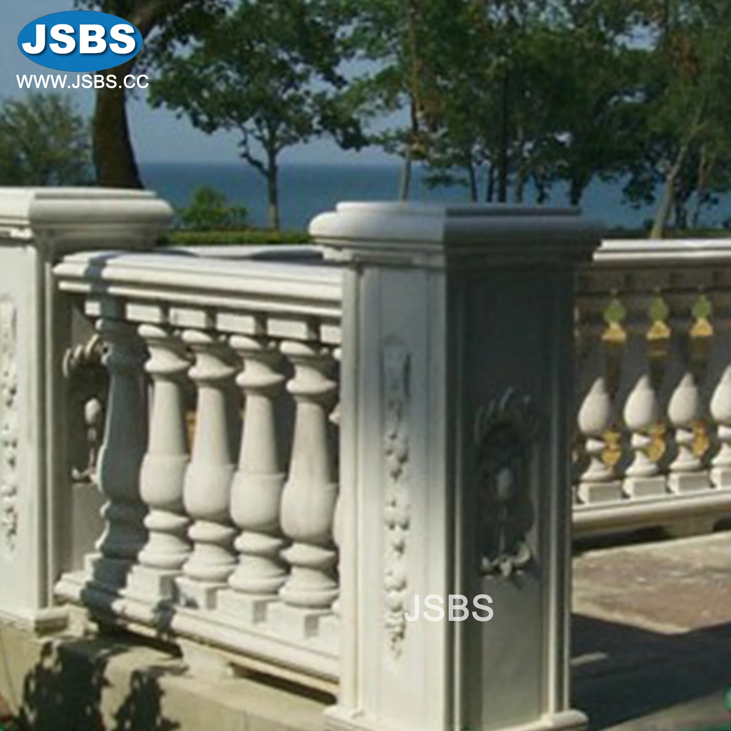 Custom Designed Hand Carved Decorated Stone Railings - Buy Decorated ...
