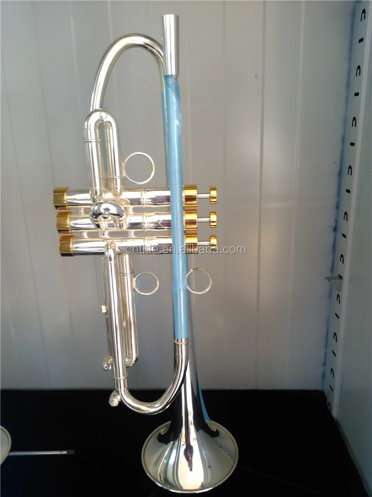 Professional Grade Tone Bb Streamline Silver Plated Trumpet