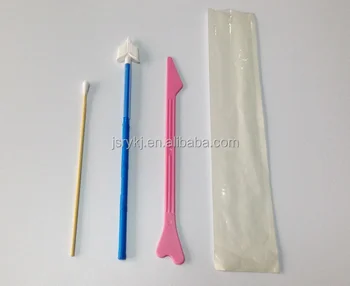 Disposable Sterile Pap Smear Test Kit For Gynecological Test Cotton ...
