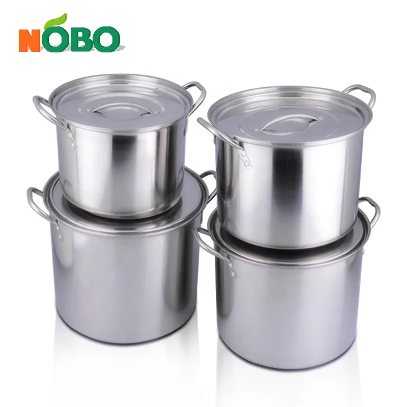 Wholesale Bulk Kitchen Large Soup Stock Stainless Steel Cooking Pot Wholesale Bulk Kitchen Large Soup Stock Stainless Steel Cooking Pot