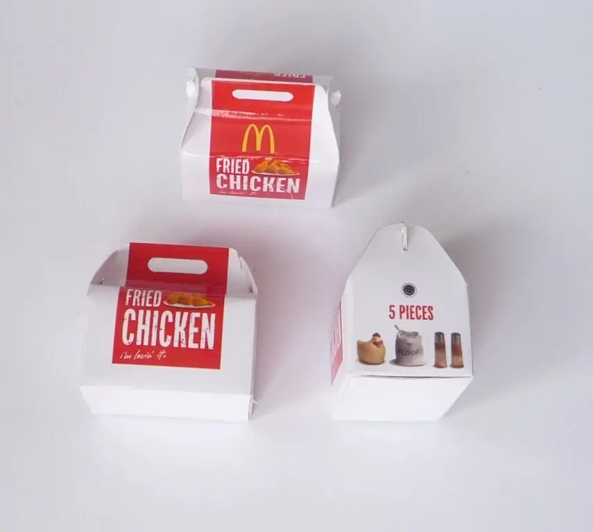 Mcdonalds Food Grade Fast Food Fried Chicken Box - Bio-degradable