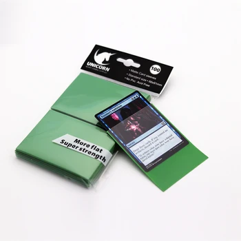 Green Card Sleeves Matte Game Card Sleeves For Yugioh Mtg Trading Game ...