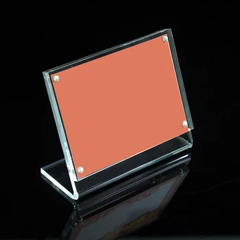 Clear Acrylic Price Tag Holder Menu Sign Holders Display Stand Rack ...