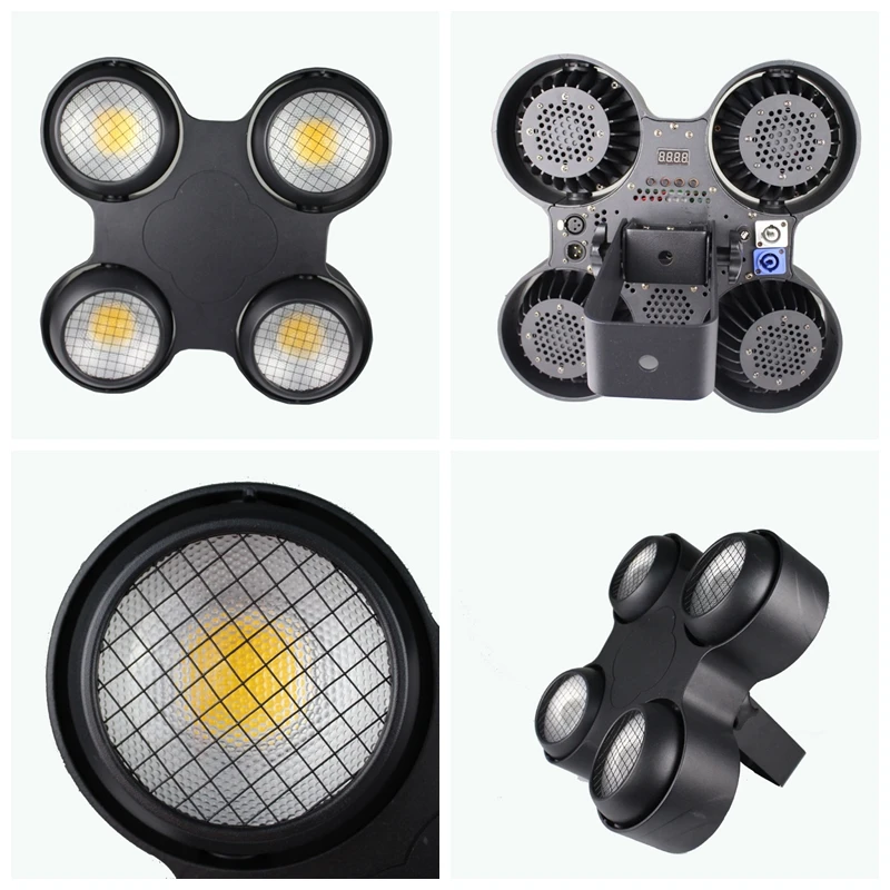 200w Cob Blinder Light 4 Eyes Led Audience Light Warm White Cold Stage ...