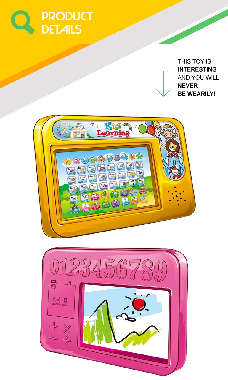 English Alphabet Learning Intelligent Toys Kids Laptop Learning Machine ...