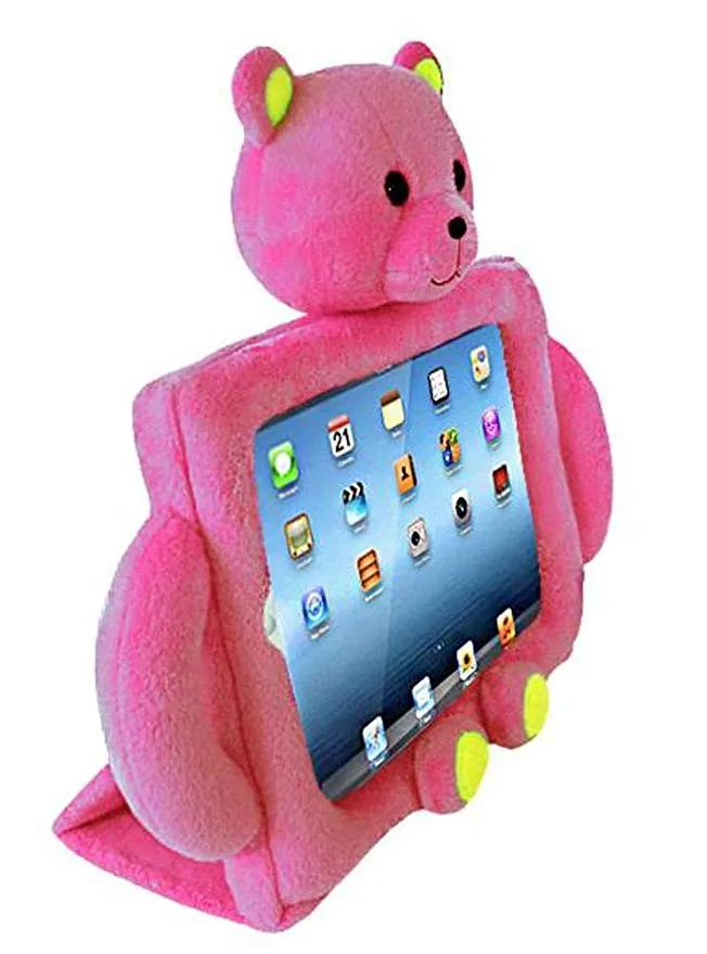 Custom Stuffed Teddy Bear Plush Animal Shaped Ipad Tablet Case Stand ...
