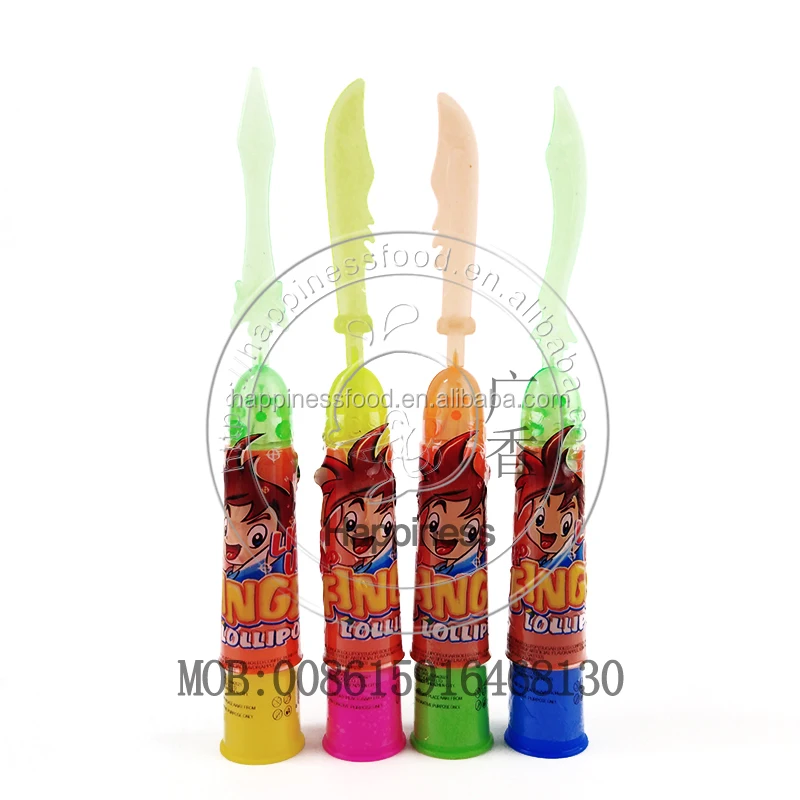 Light Up Sword Candy 4 Colors Cute Finger Lollipop - Buy Finger ...