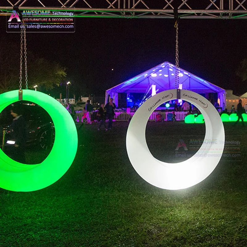 Boston Event Rental Round Circular LED Truss Swings