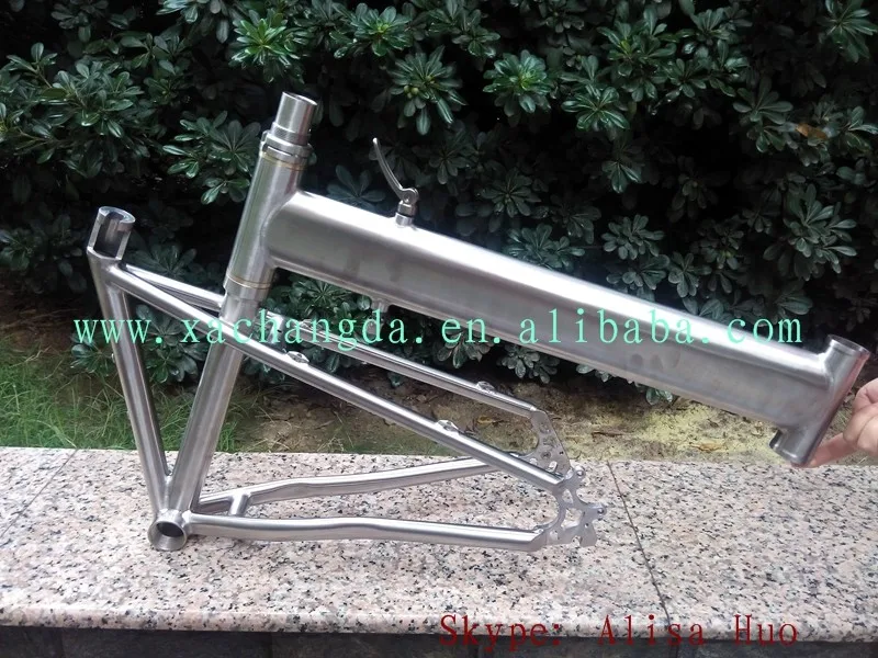 Ti Mtb Folding Bike Frame 18"x26er Titanium Mountain Bike Frame 29er ...