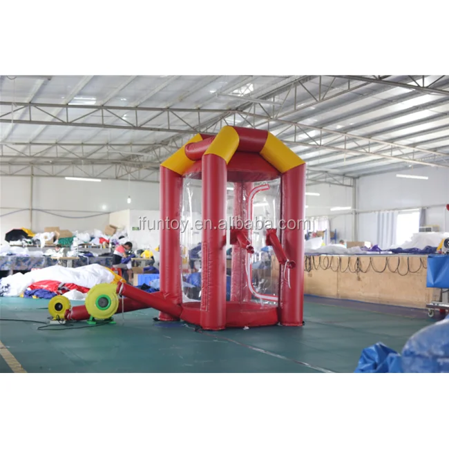 Air Sealed Inflatable Money Grab Booth / Cash Cube Money Machine Booth ...