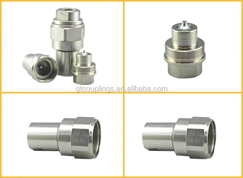 1/4 Inch Npt Eaton W6000 Interchange 70 Mpa Hydraulic Quick Disconnect And Connect Fittings ...
