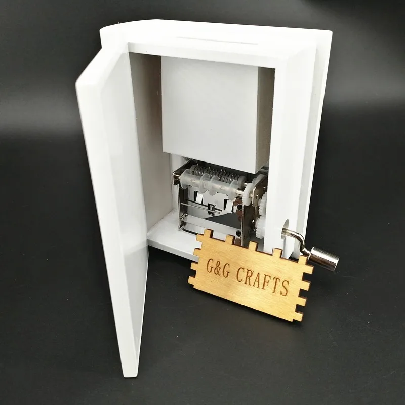 Wooden Mini Book Shape Music Box Paper Tape Music Box - Buy Paper Tape ...