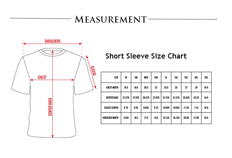 custom ink size chart crewneck