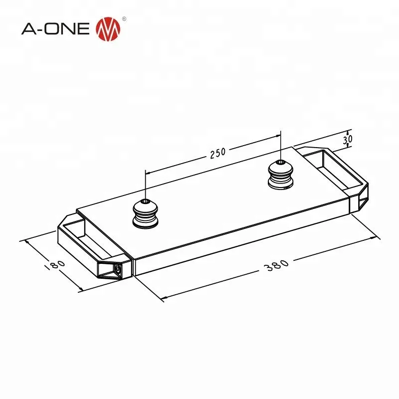 A-one Amf Zero Point Clamping System Aluminum 2 Fold Pallet For Cnc ...