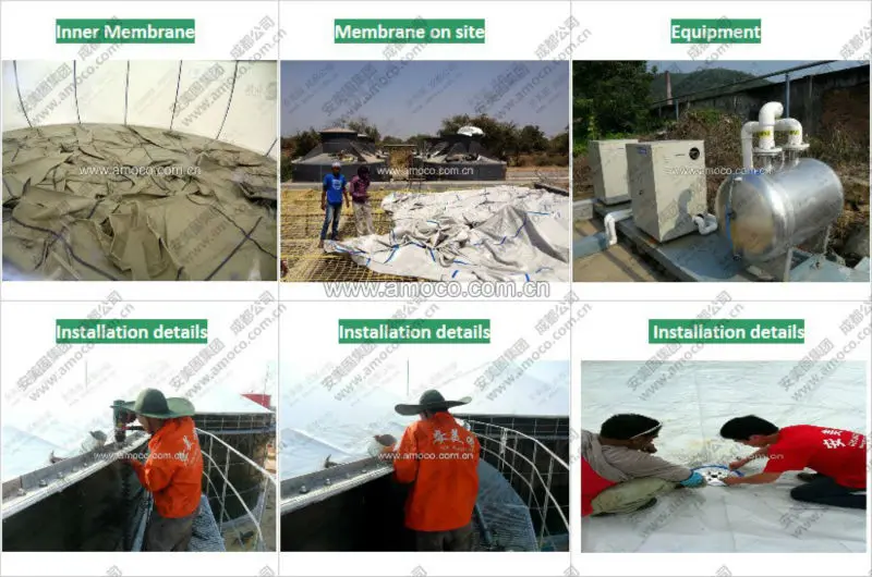 Dual Membrane Biogas Holder On Biogas Digester & Sewage Plant - Buy ...