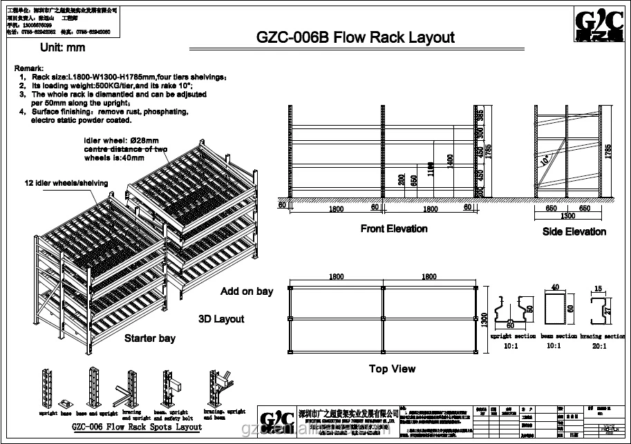 E-commerce Warehouse Gravity Carton Flow Racking System - Buy Flow ...