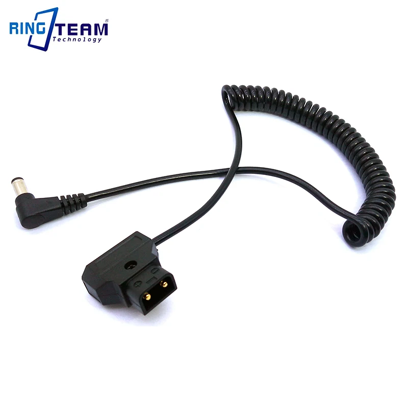 Male Dtap To 5.5x2.5mm 5525 Dc Angled Plug Spiral Coiled Cable For ...
