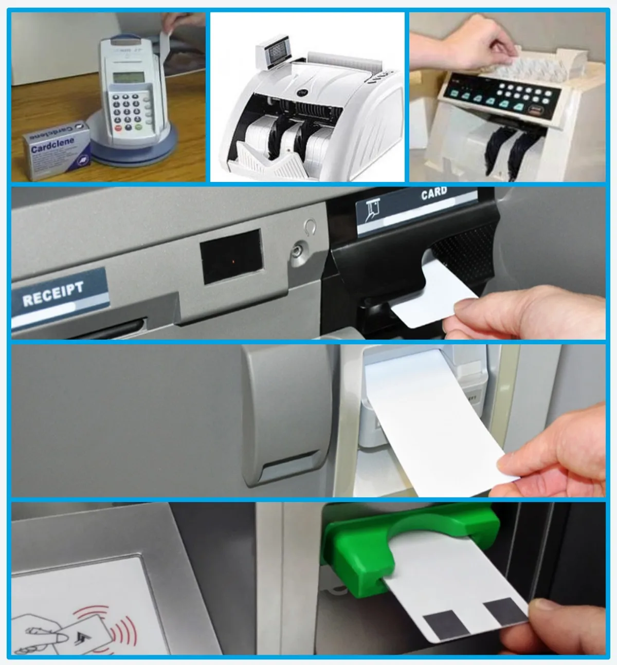 High Cleanliness Pre-Saturated 99% IPA CR80 Cleaning Card for ATM/POS ...