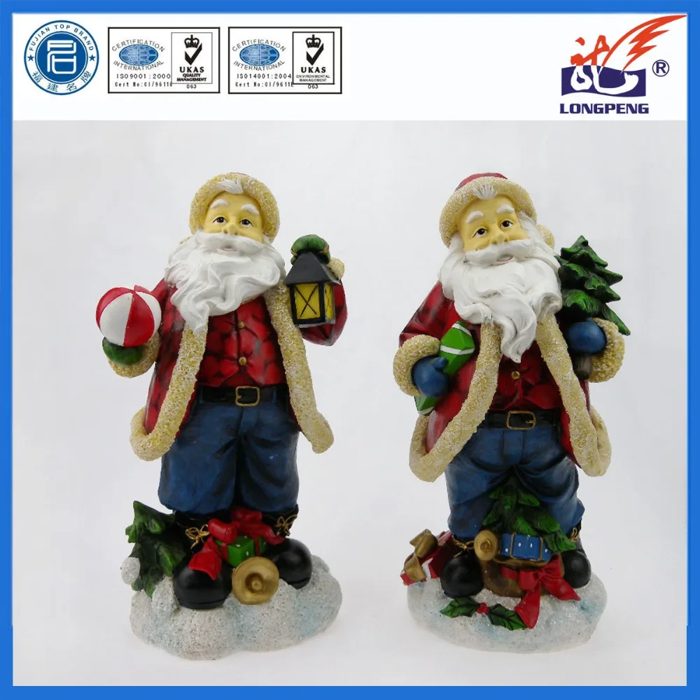 Polyresin Christmas Decoration,Resin Christmas Santa Claus Figure,Santa ...
