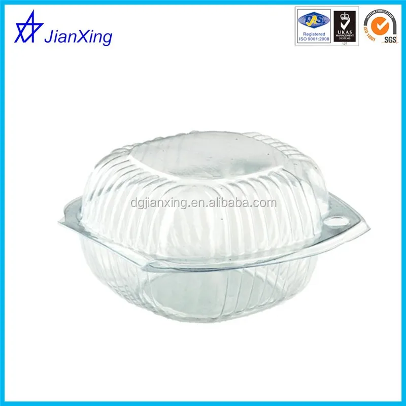 Hinged Plastic Pie Container,Plastic Clamshell Round Hinged Cake ...