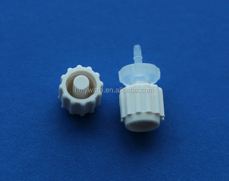 Closed Plastic luer cap stopper closure male luer lock plug with ...
