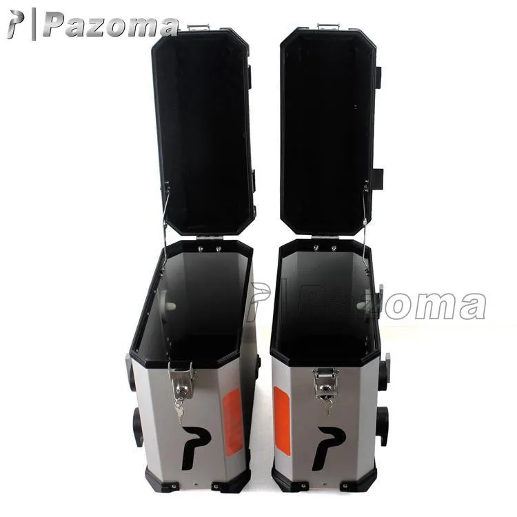 Hot Sale Motorcycle Side Box Aluminum Panniers Universal Saddlebags ...