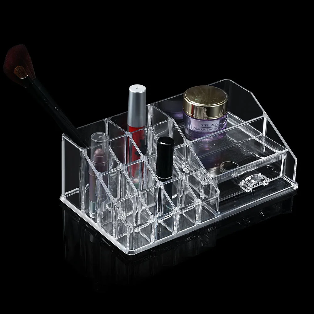 Acrylic Cosmetic Makeup Beauty Box Transparent Jewelry Storage Cosmetic ...