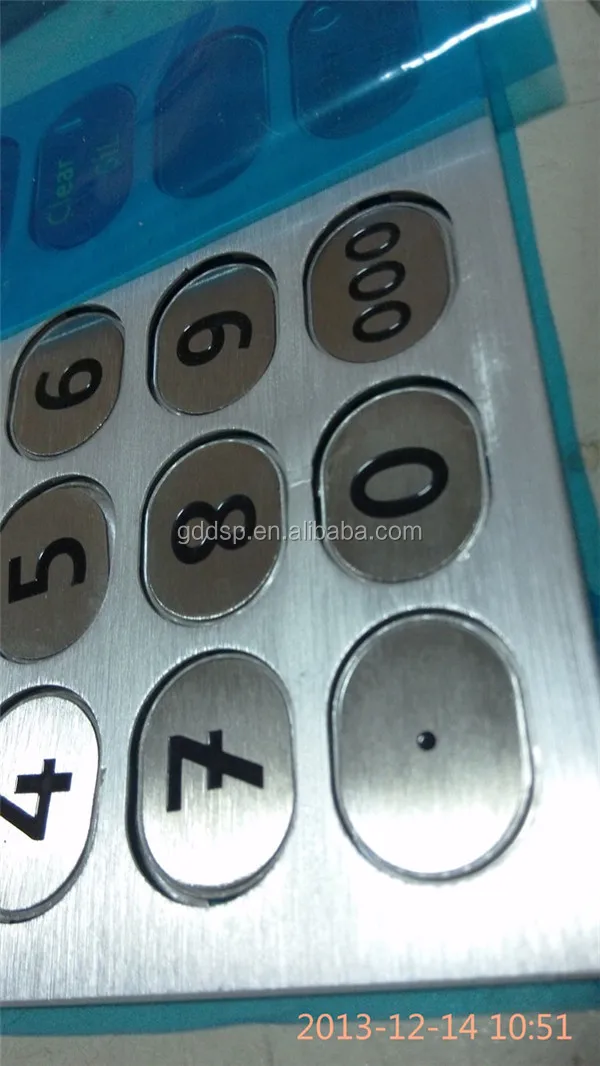 Oem/odm Factory Custom Tactile Metal Dome Membrane Usb Metal Brushed ...