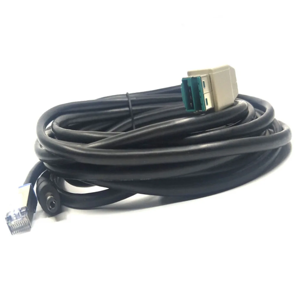 Acc-th87911 Pos 12v Power Usb To Rj45/rj50 10p10c+dc5.5 Cable - Buy ...