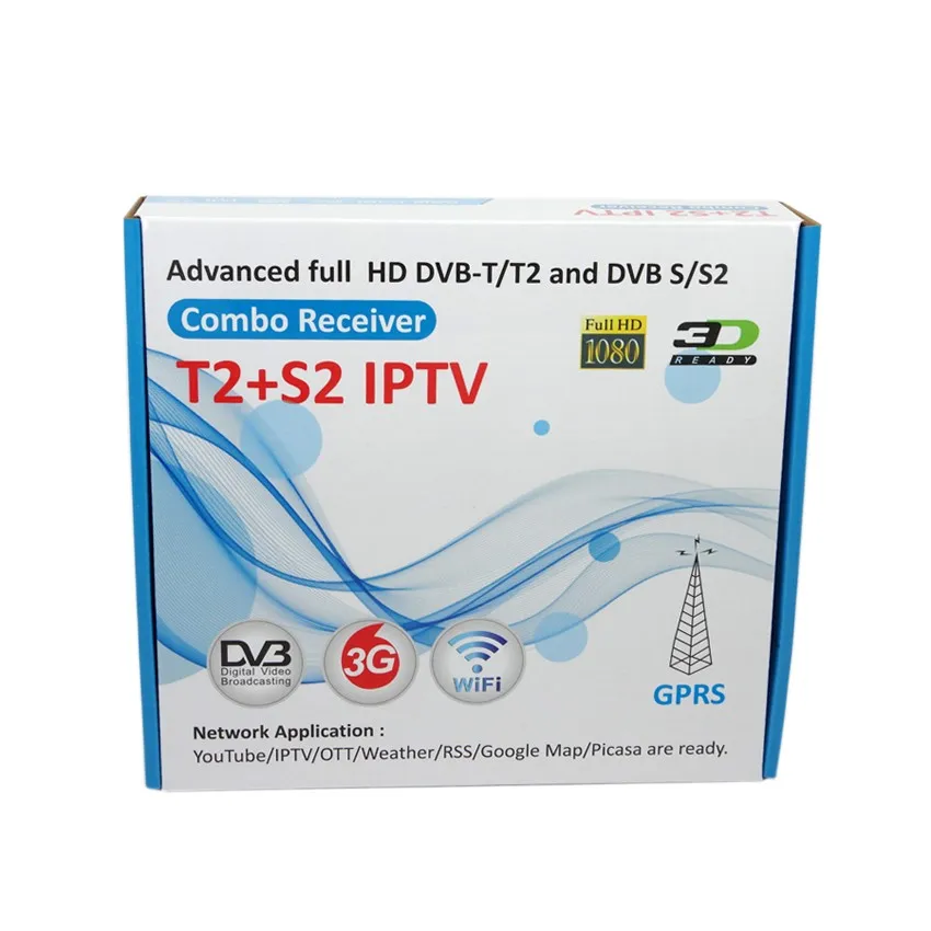 T2+s2 Iptv Advanced Full Hd Dvb-t/t2 And S/s2 Combo Receiver - Buy Dvb ...